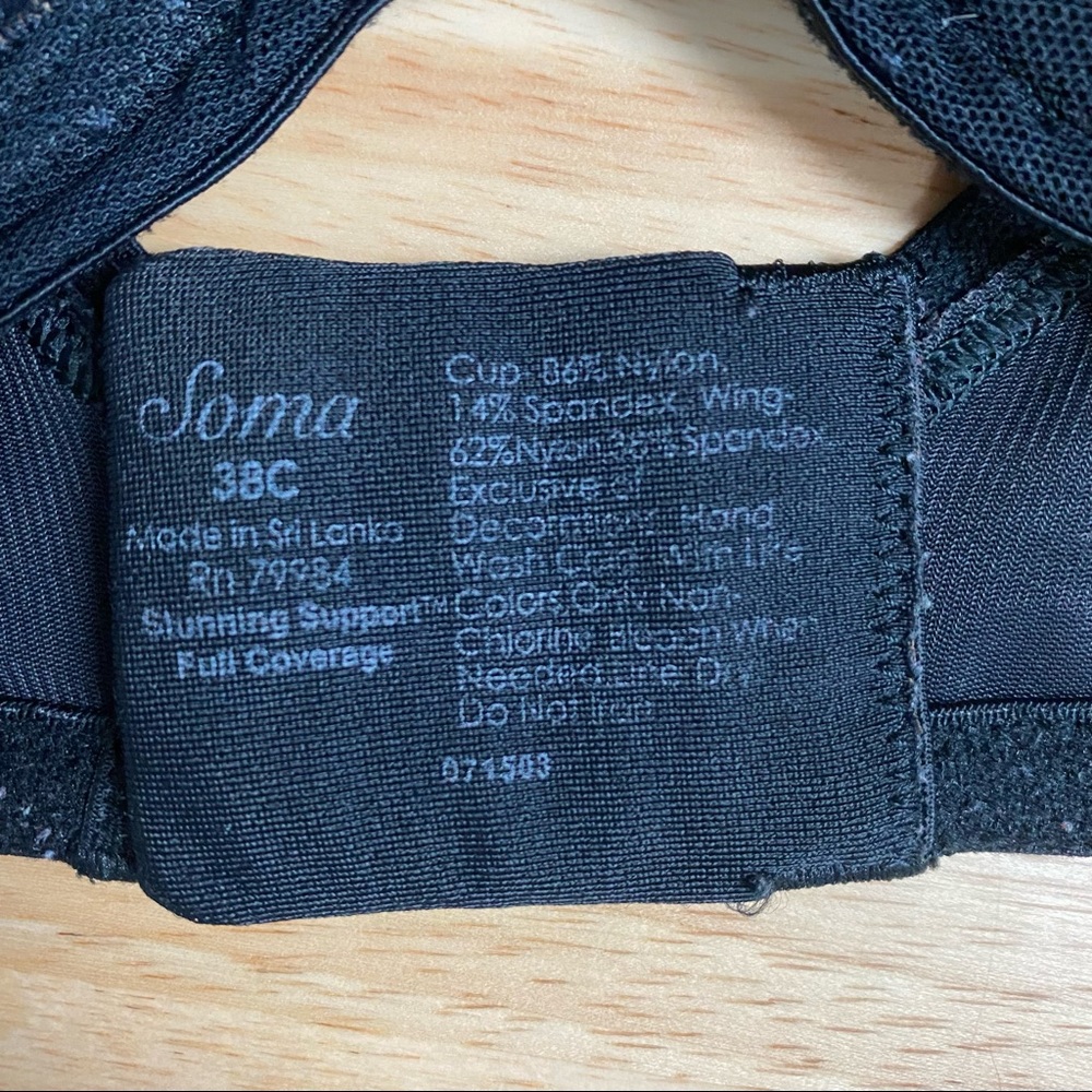 Soma Stunning Support Full Coverage Bra - Size 38c - Gem
